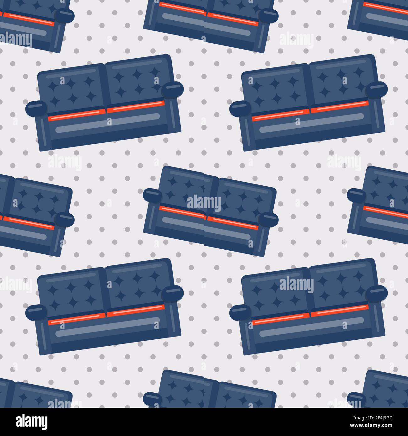 seater sofa seamless pattern vector illustration Stock Vector Image ...