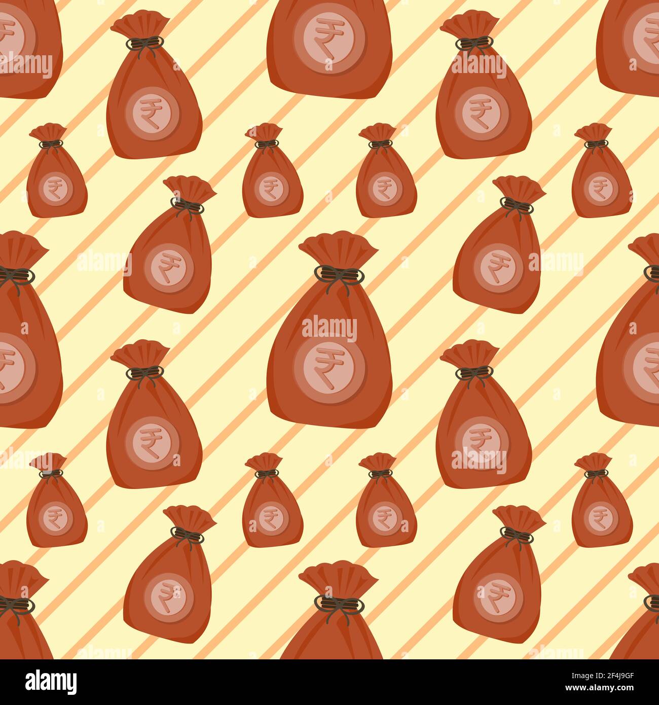 money rupee bag seamless pattern vector illustration Stock Vector Image ...