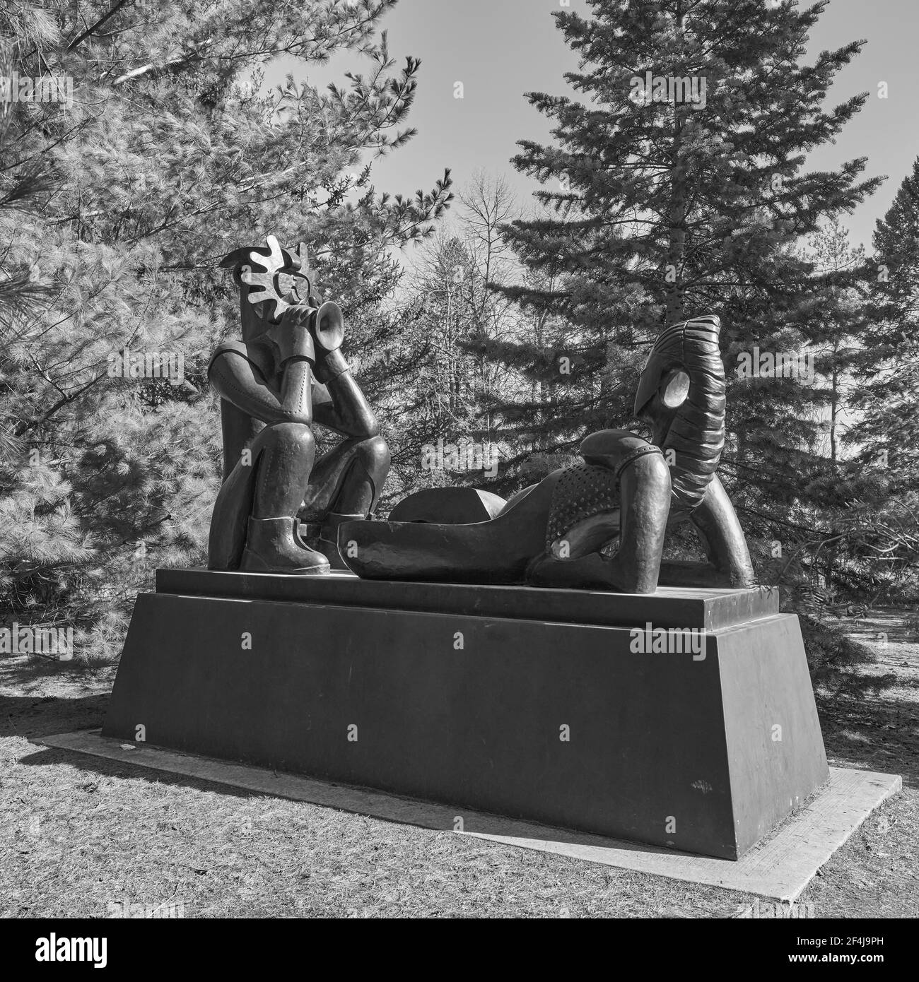 McMichael Canadian Art Collection with sculptures by Ivan Eyre Stock ...