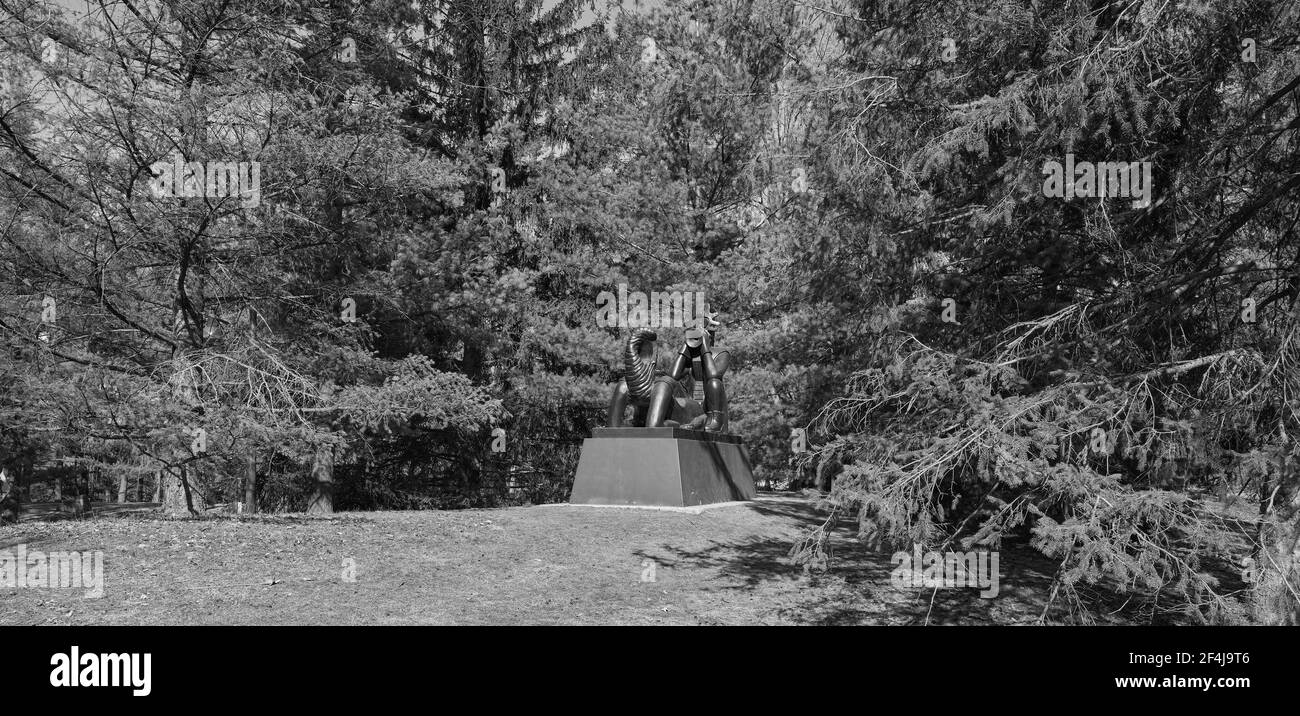 McMichael Canadian Art Collection with sculptures by Ivan Eyre Stock ...