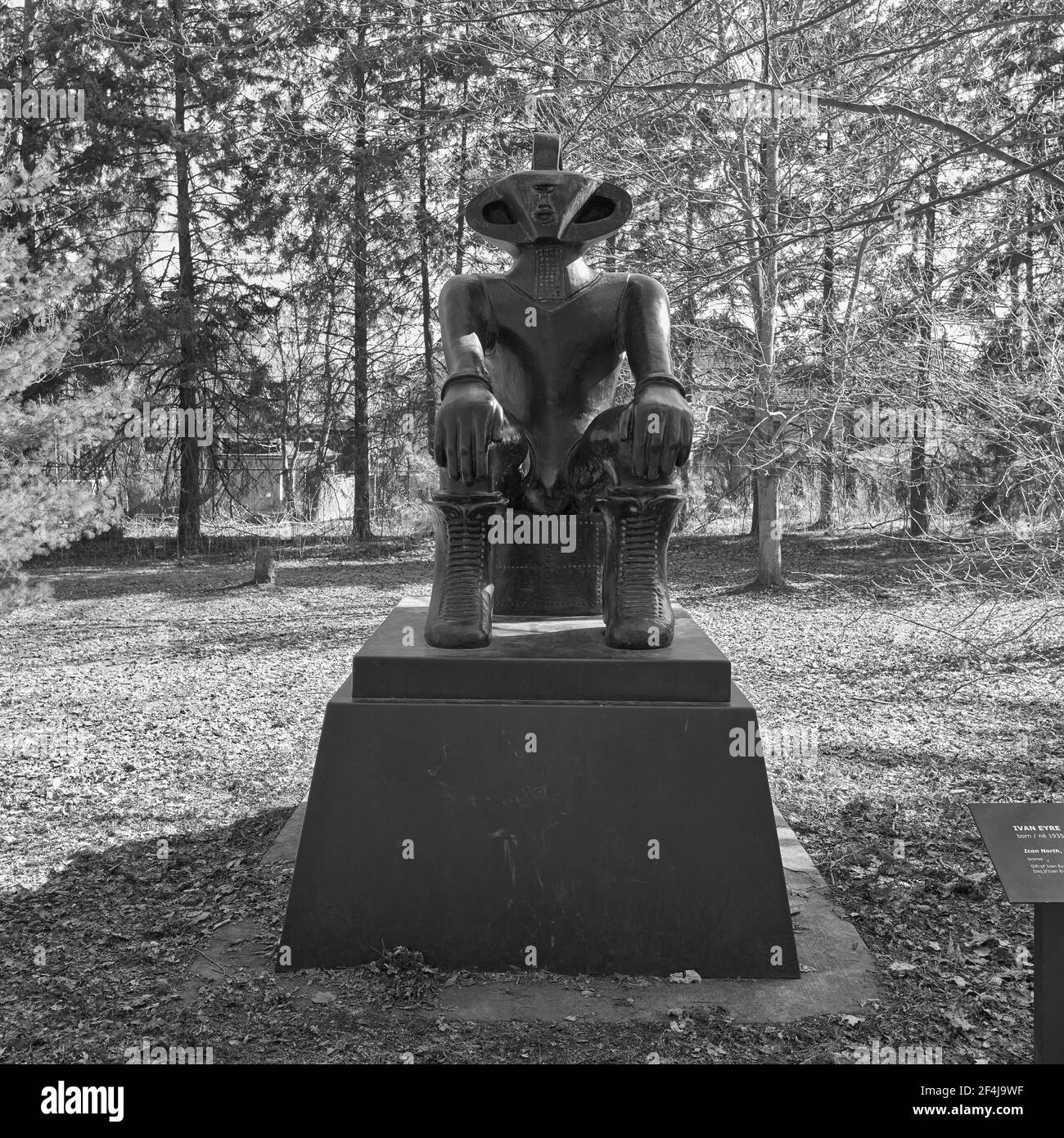 McMichael Canadian Art Collection with sculptures by Ivan Eyre Stock ...