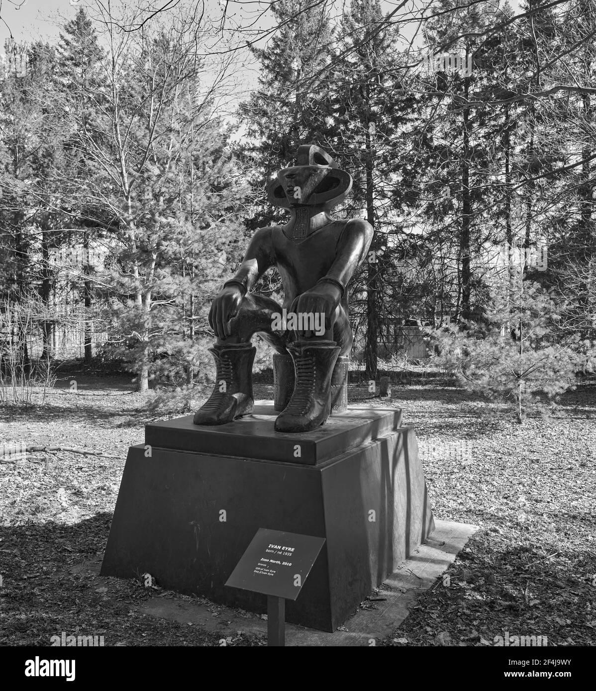 McMichael Canadian Art Collection with sculptures by Ivan Eyre Stock ...