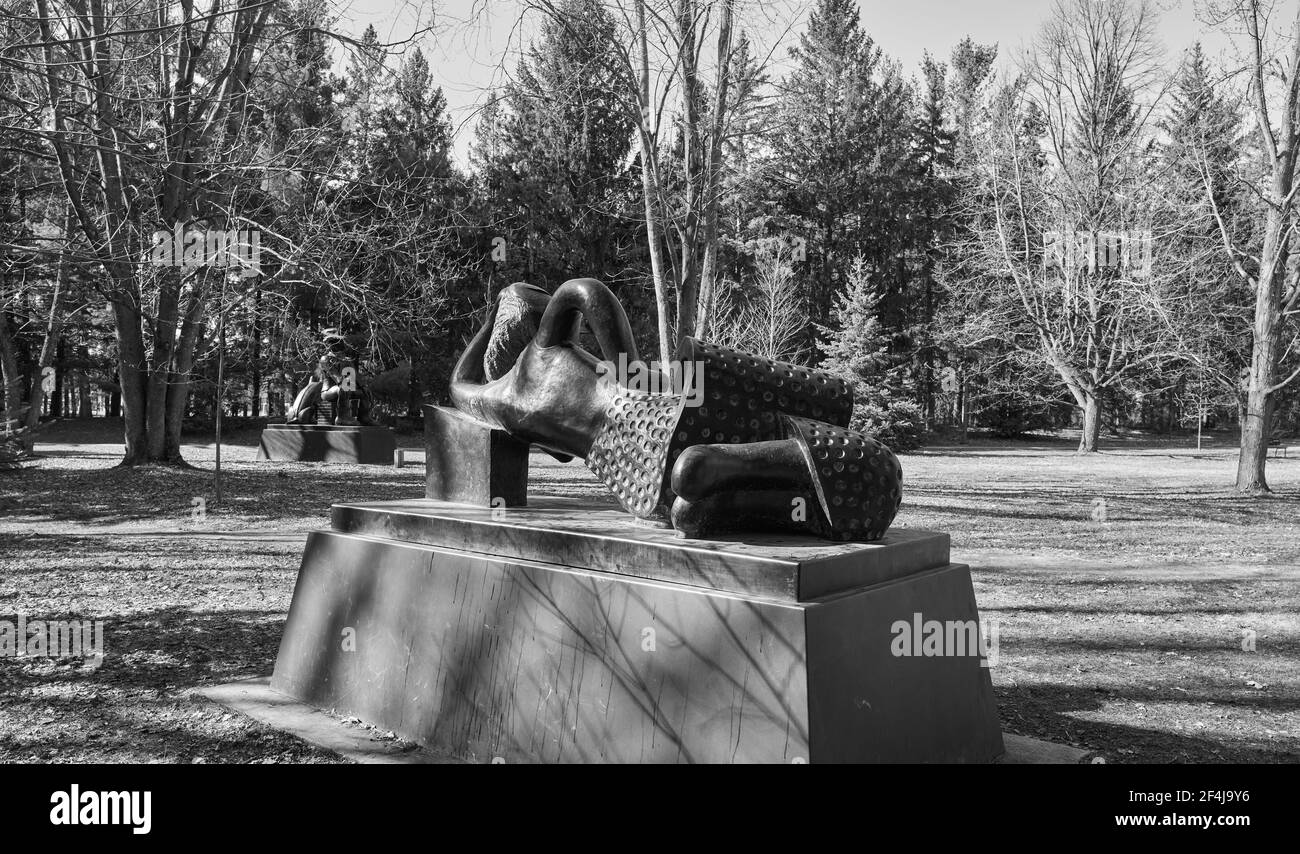 McMichael Canadian Art Collection with sculptures by Ivan Eyre Stock ...