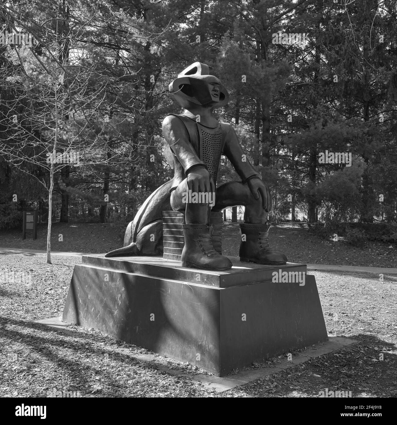 McMichael Canadian Art Collection with sculptures by Ivan Eyre Stock ...