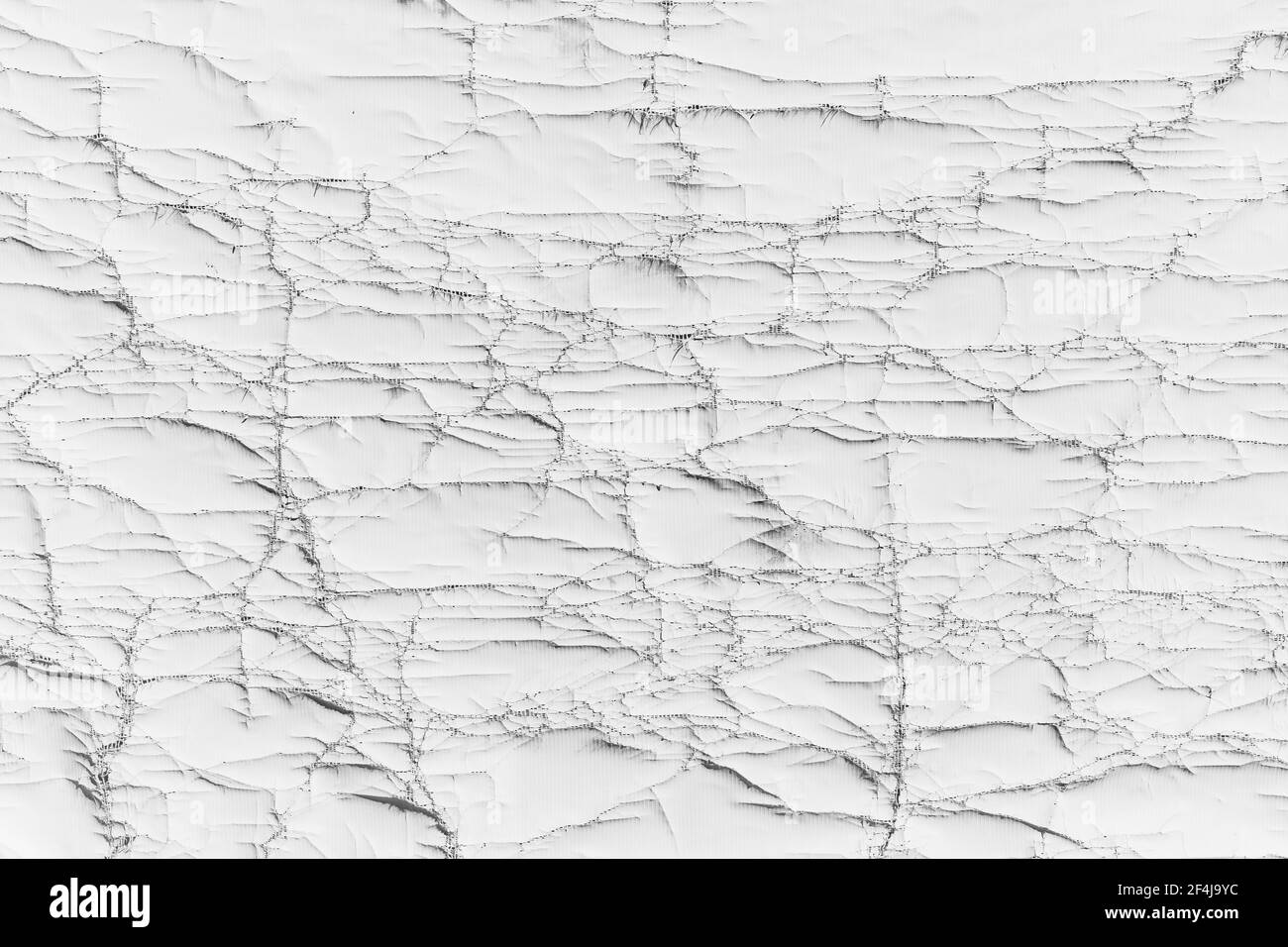 White old surface with many cracks wall damaged texture light ...