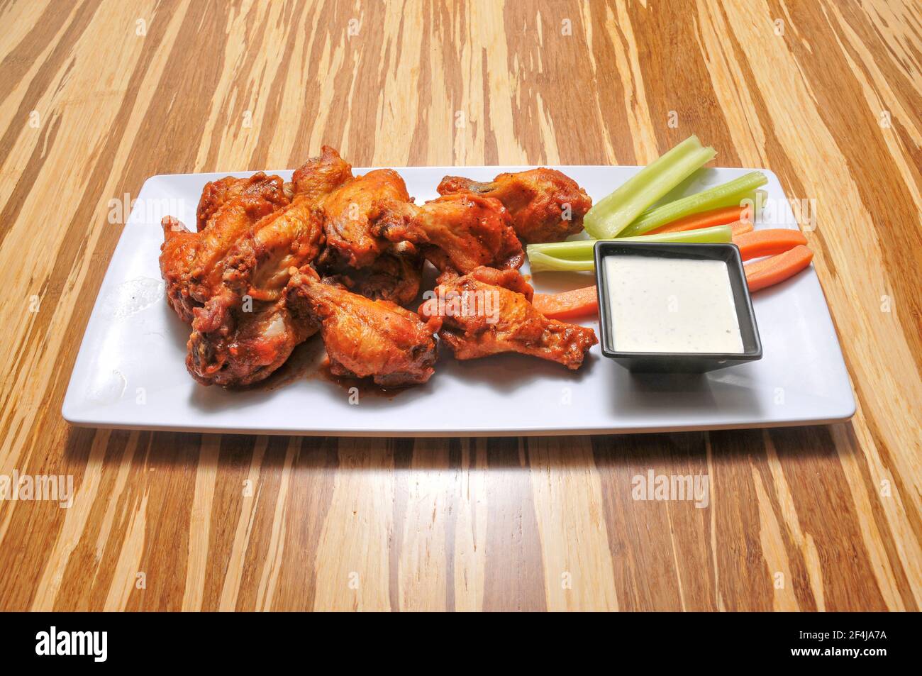 American cuisine dish known as chicken wings Stock Photo - Alamy