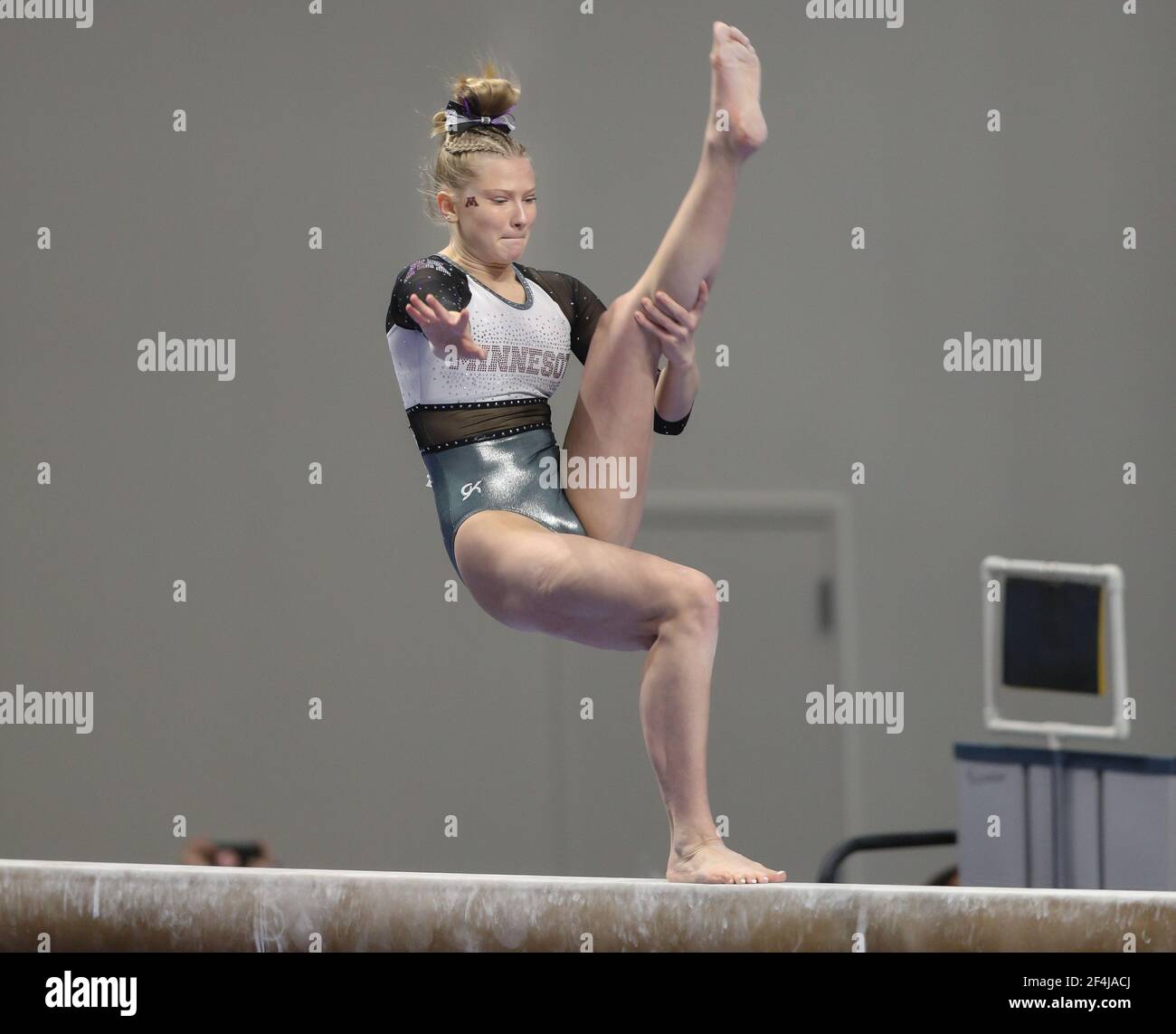 Minneapolis, MN, USA. 20th Mar, 2021. Minnesota's Emily Koch completes ...