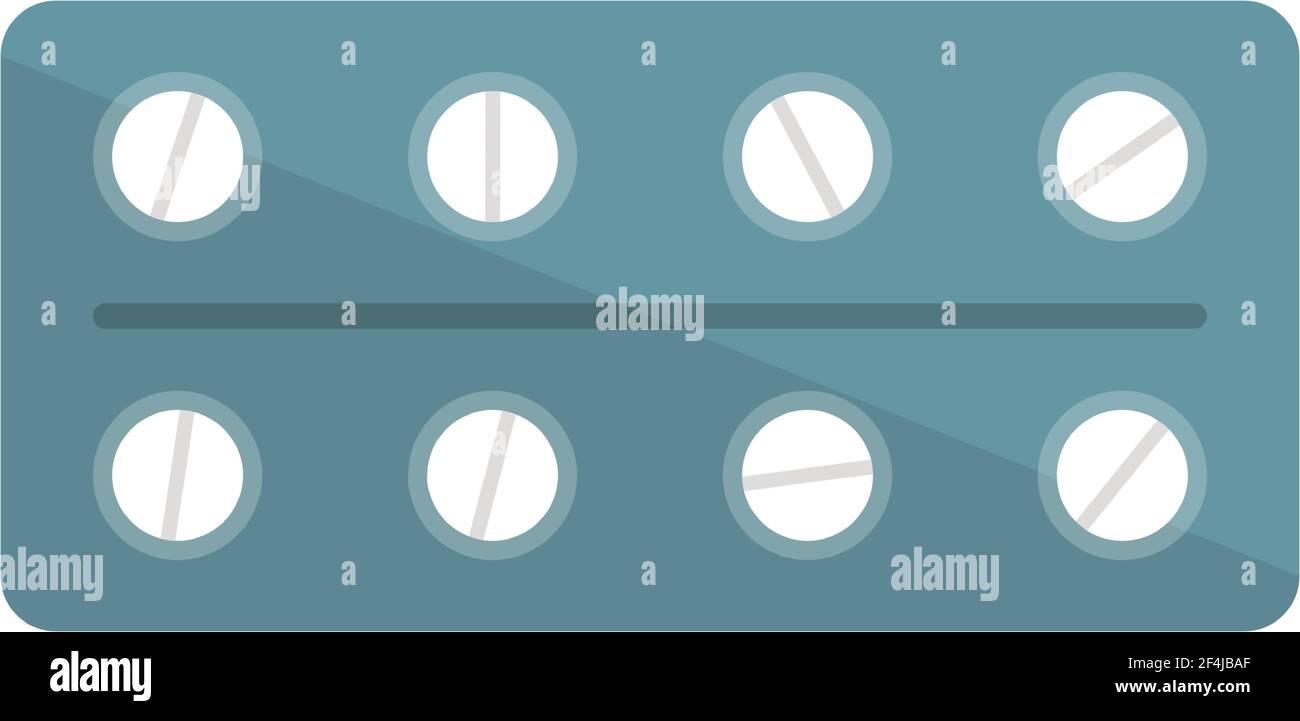 Pill and tablet blister medicine vector isolated on white Stock Vector ...