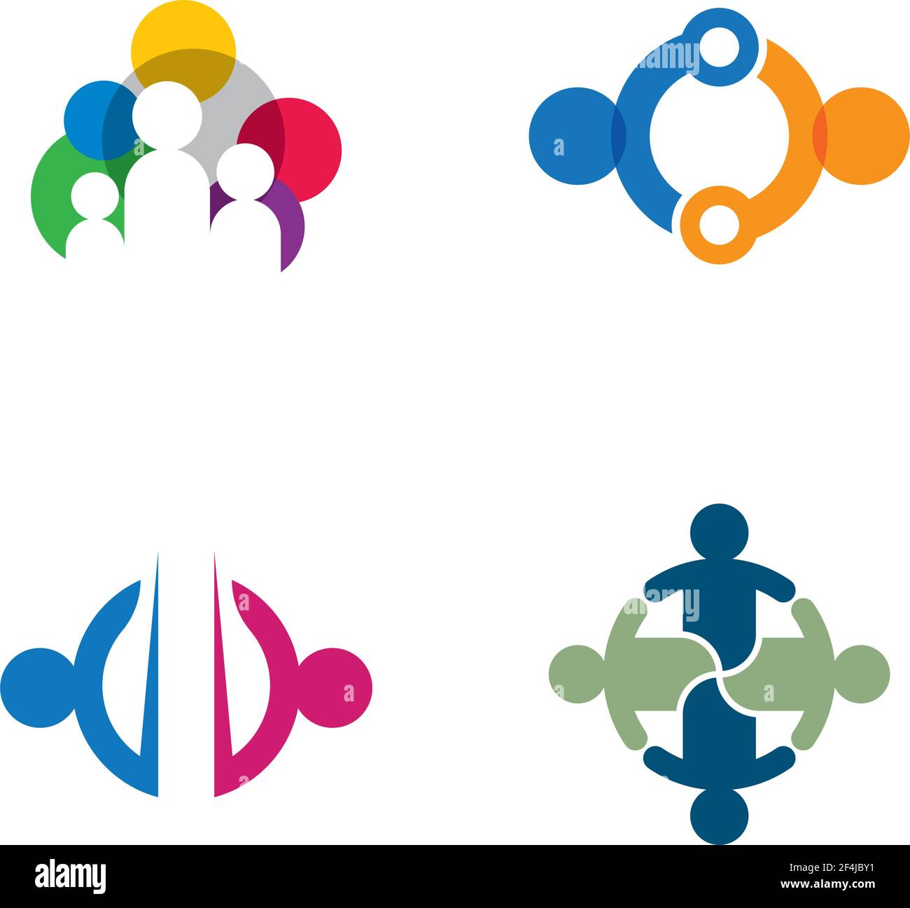 Teamwork logo vector icon illustration design Stock Vector Image & Art ...
