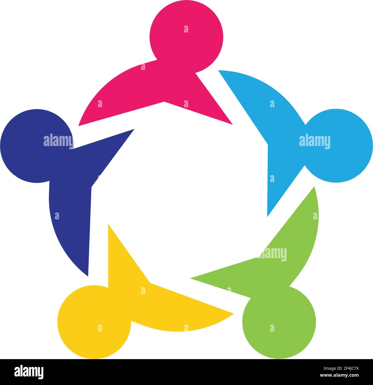 Teamwork logo vector icon illustration design Stock Vector Image & Art ...