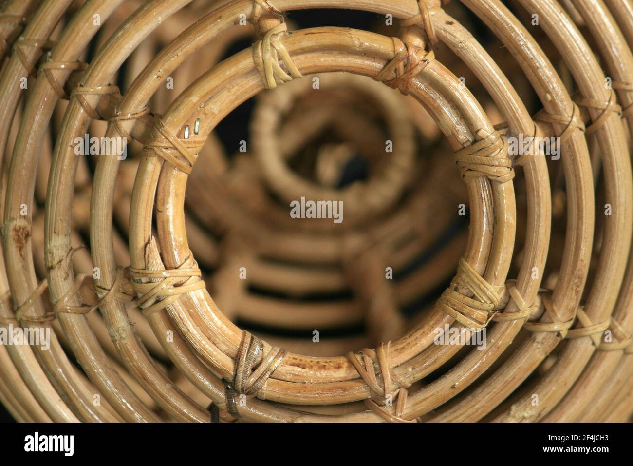 Beautiful hand crafted lantern hood made of natural rattan which is ...