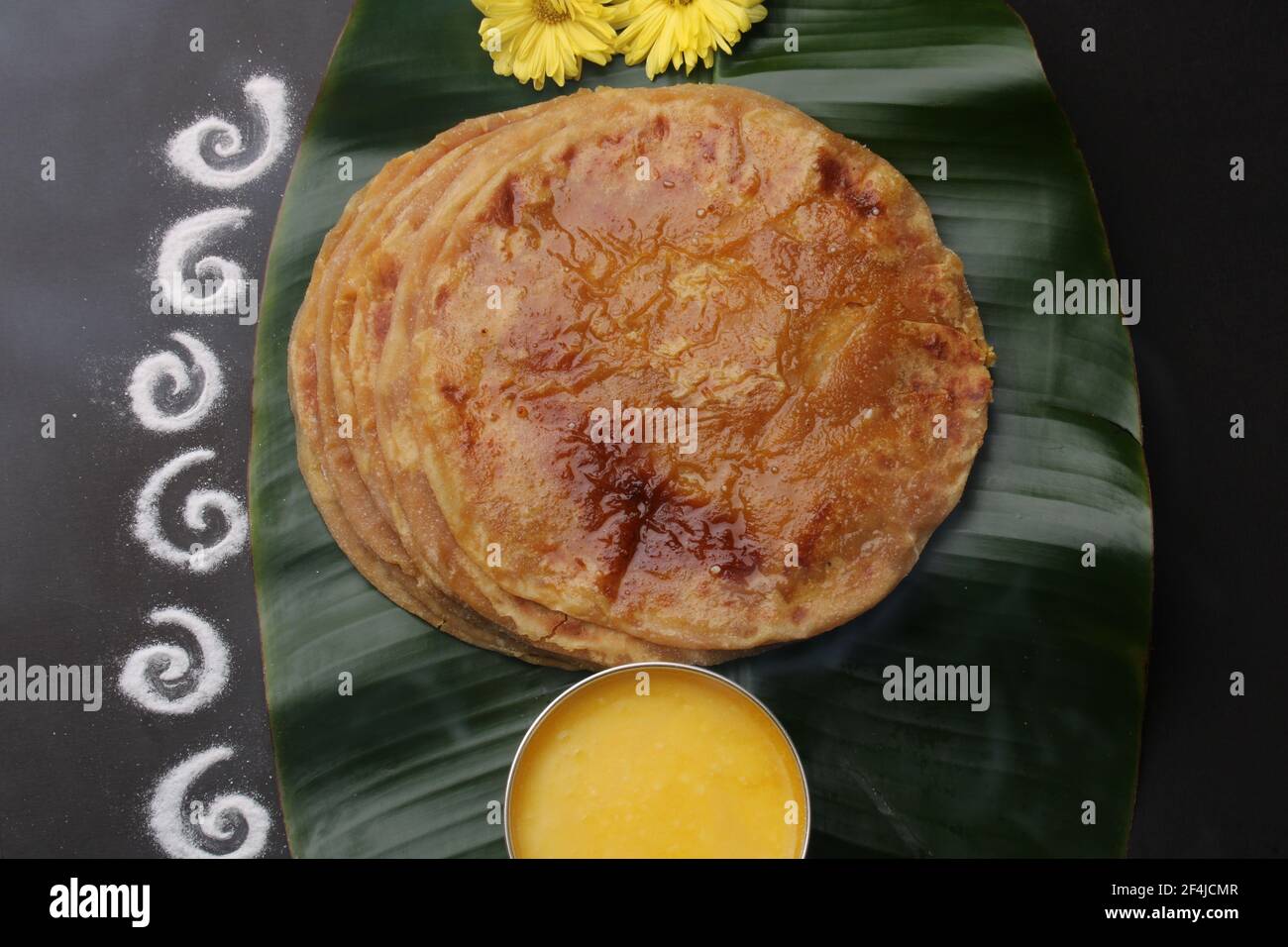 Puran Poli, also known as Holige, is an Indian sweet flatbread from ...