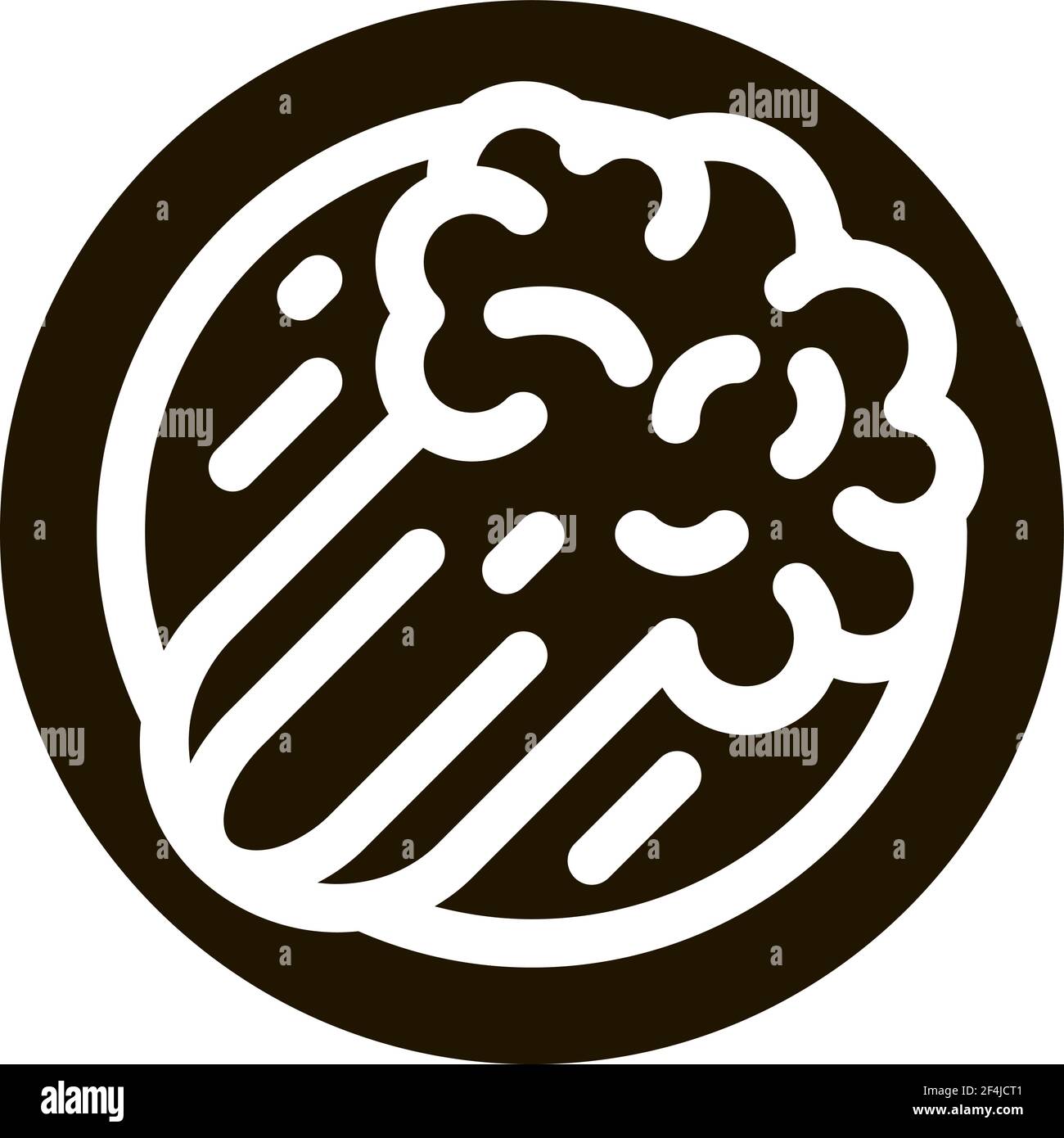 Vegetarian Meal Icon Vector Glyph Illustration Stock Vector Image & Art ...