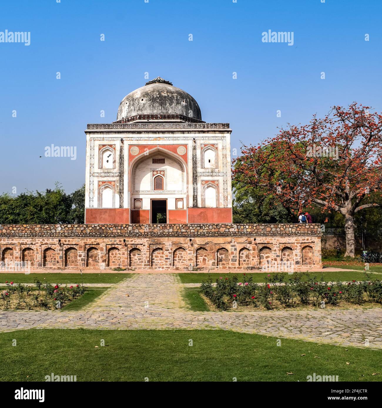 Inside view of architecture tomb inside Sunder Nursery in Delhi India ...
