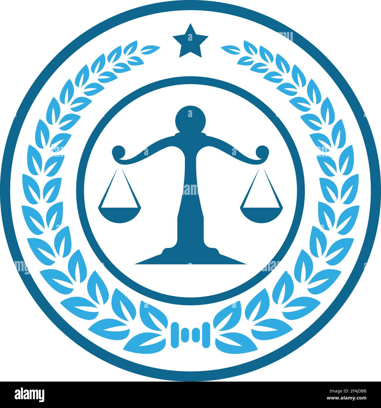 Justice and law logo vector icon illustration Stock Vector Image & Art ...