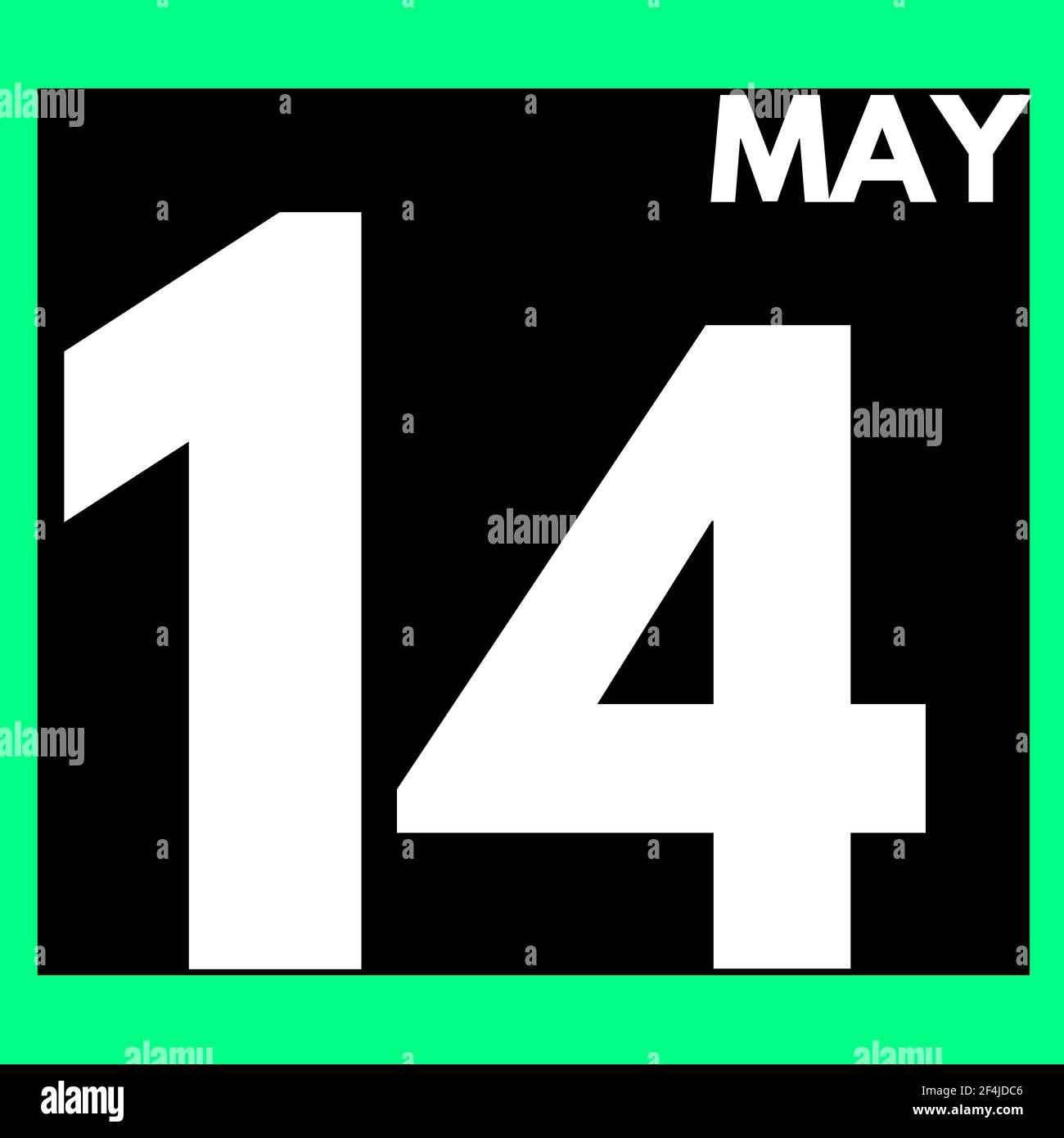 May 14 . Modern daily calendar icon .date ,day, month .calendar for the ...