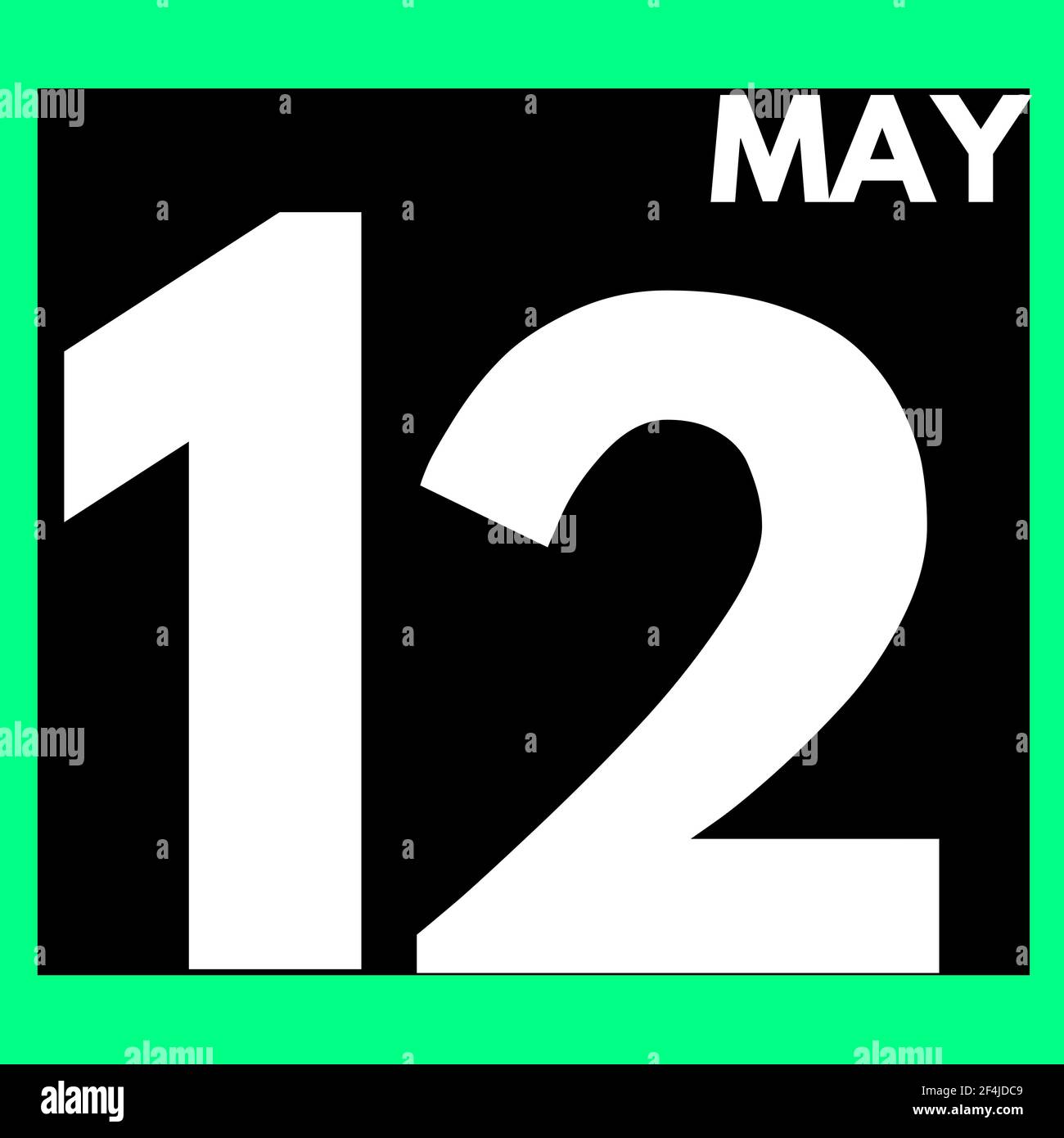 May 12 . Modern daily calendar icon .date ,day, month .calendar for the ...