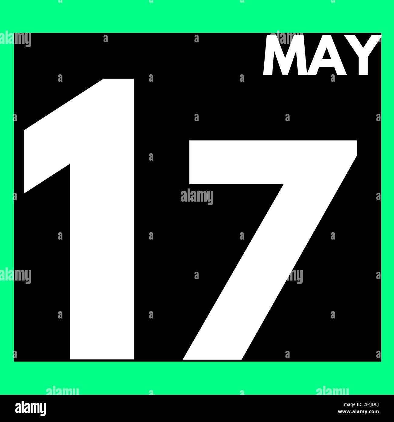 May 17 . Modern daily calendar icon .date ,day, month .calendar for the ...