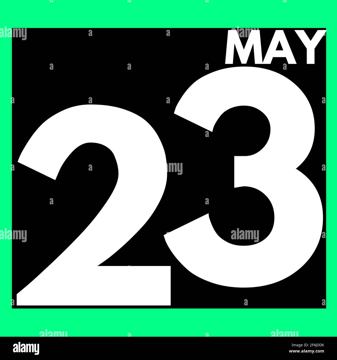 May 23 . Modern daily calendar icon .date ,day, month .calendar for the ...