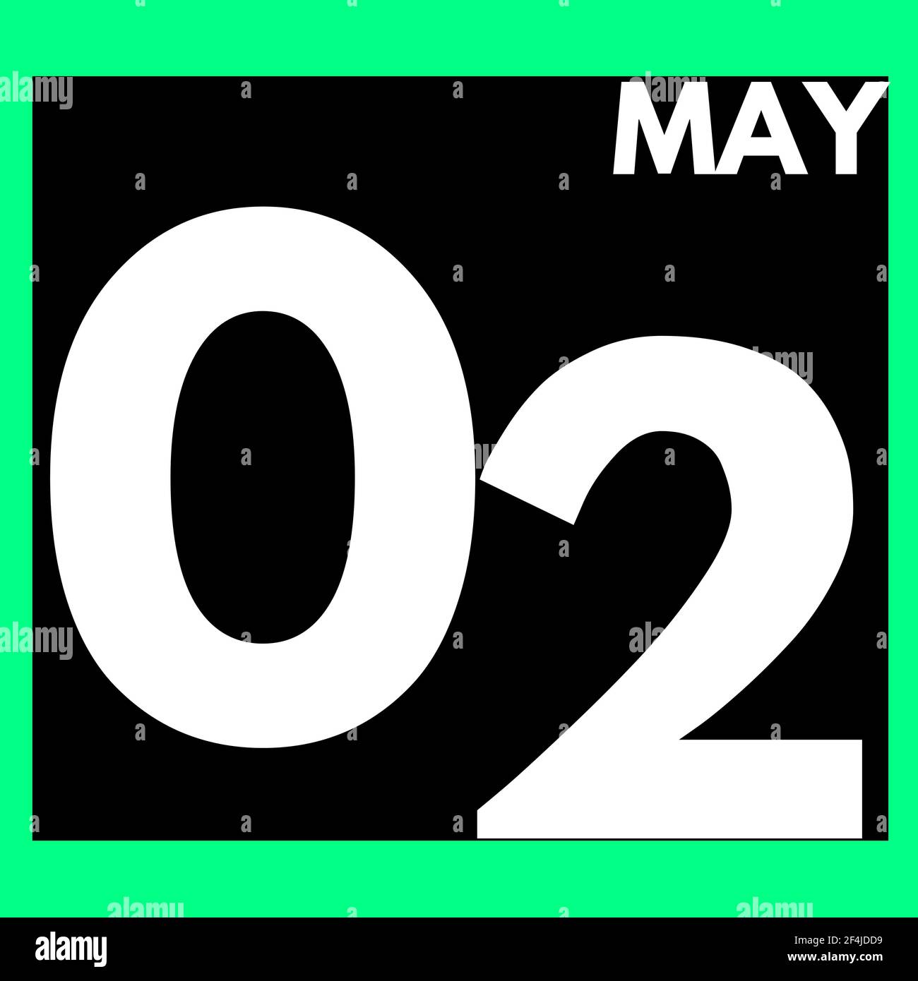 May 2 . Modern daily calendar icon .date ,day, month .calendar for the ...