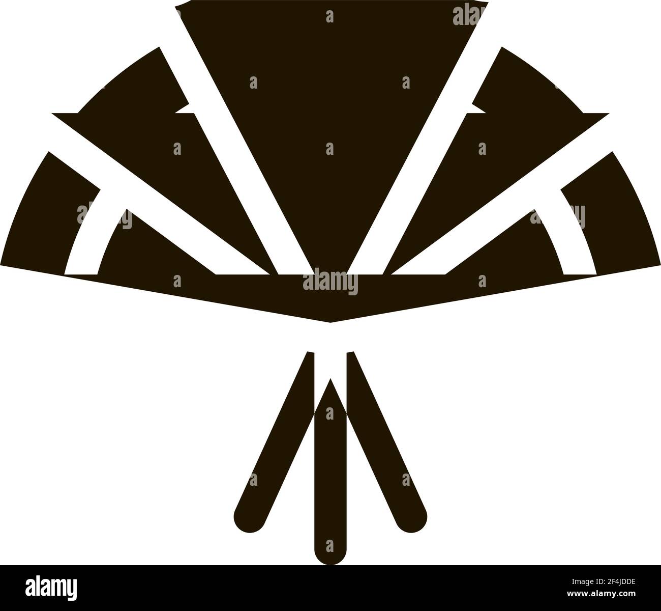 South Korea Fan Icon Vector Glyph Illustration Stock Vector Image & Art ...