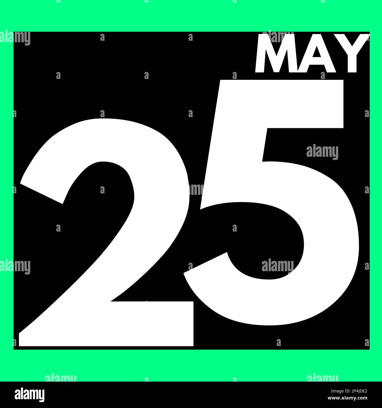 May 25 . Modern daily calendar icon .date ,day, month .calendar for the ...