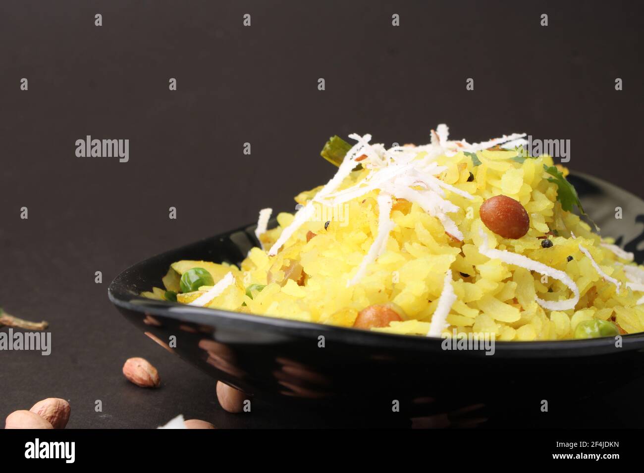 Indian Breakfast aalu Poha Also Know as kande Pohe made up of Beaten ...