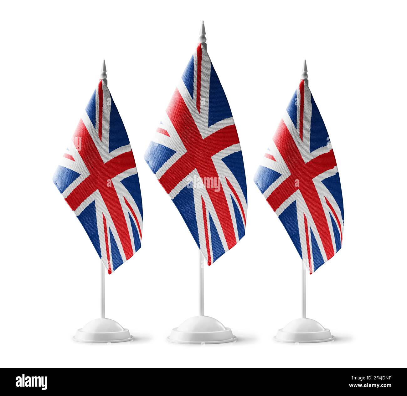 Small national flags of the United Kingdom on a white background Stock ...