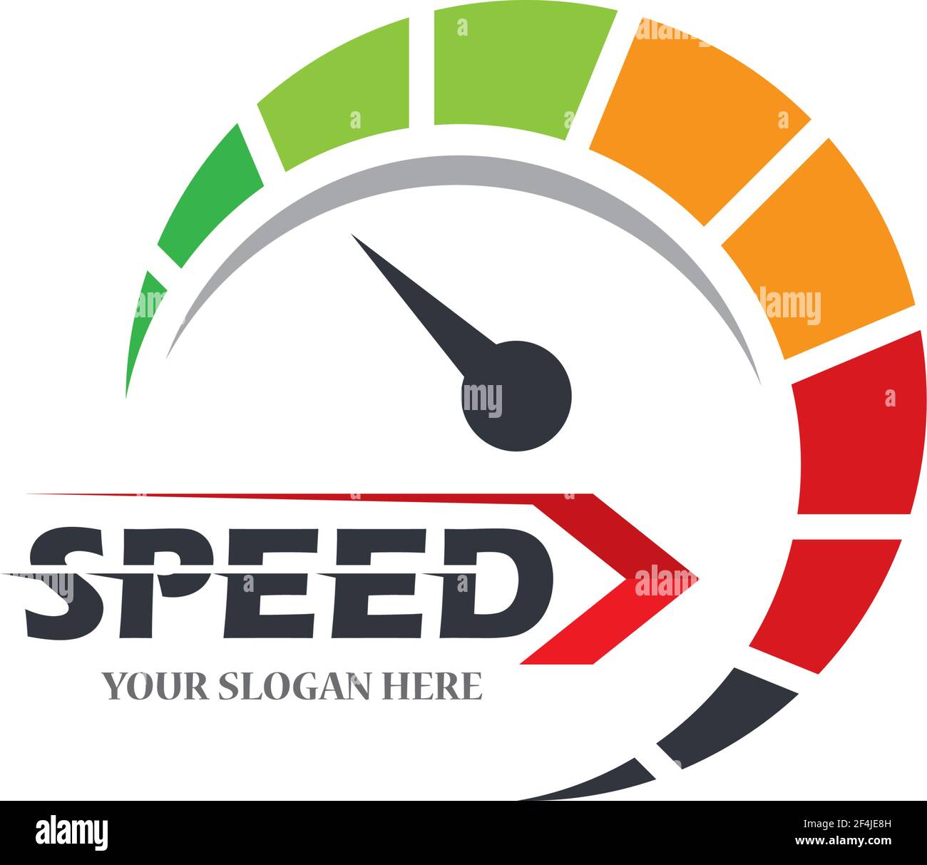 Speedometer icon logo vector illustration Stock Vector Image & Art - Alamy