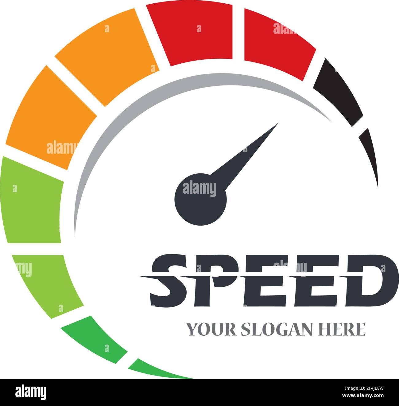Speedometer icon logo vector illustration Stock Vector Image & Art - Alamy