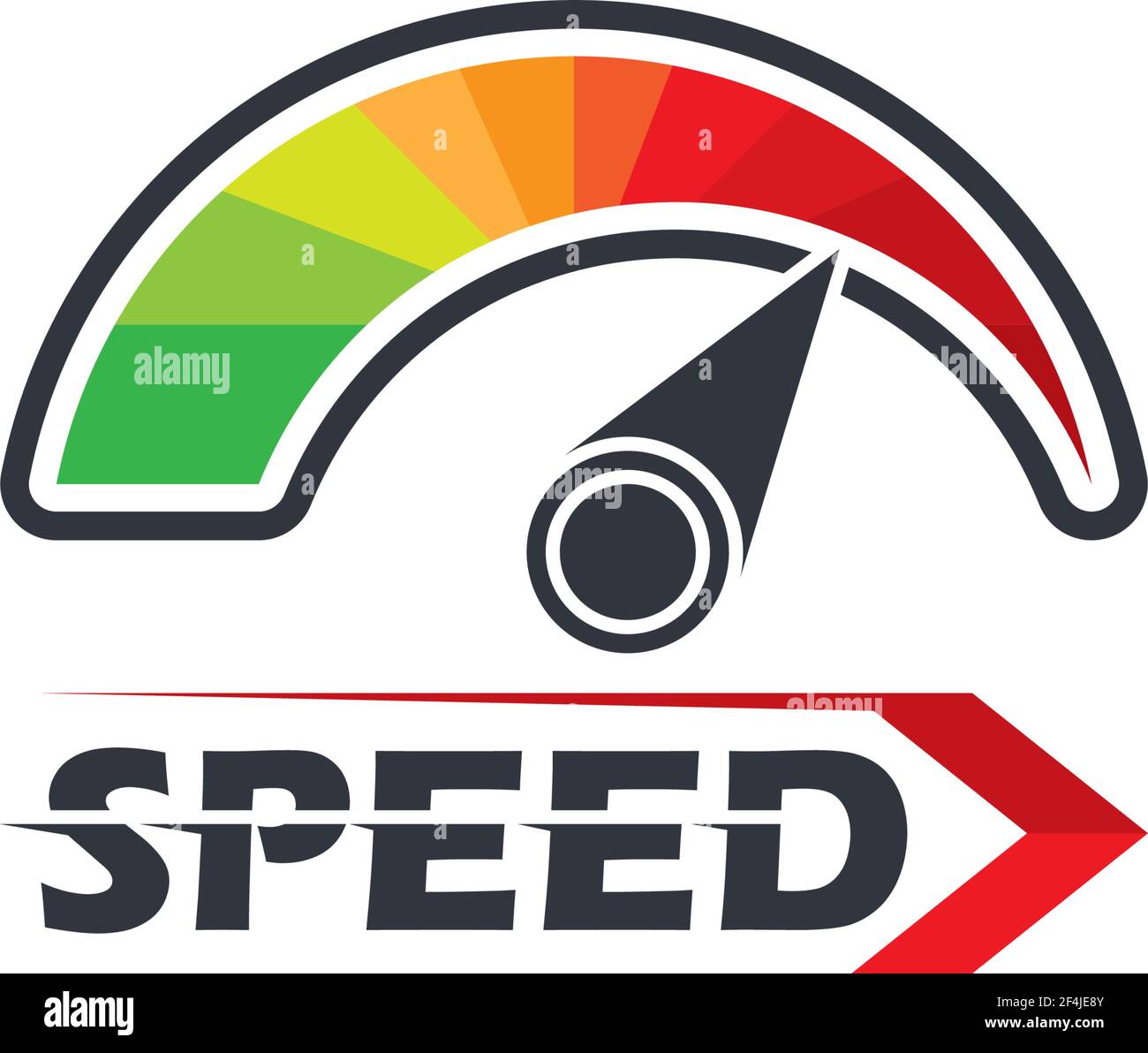 Speedometer icon logo vector illustration Stock Vector Image & Art - Alamy