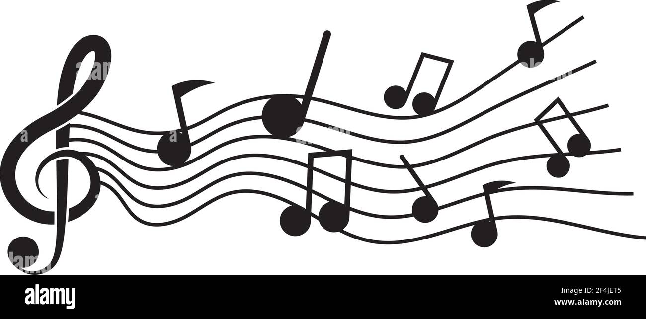 Music note icon vetor logo creative illustration Stock Vector Image ...