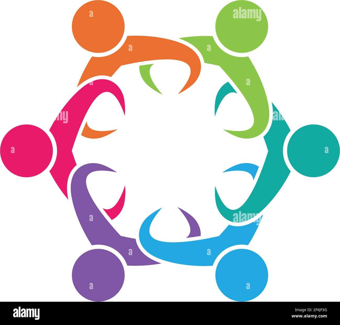 Teamwork logo creative vector icon illustration design Stock Vector ...