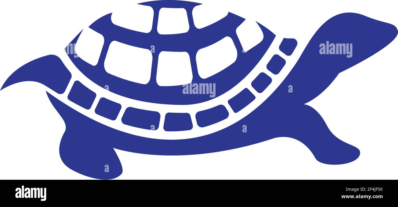 Loggerhead sea turtle illustration Stock Vector Images - Alamy