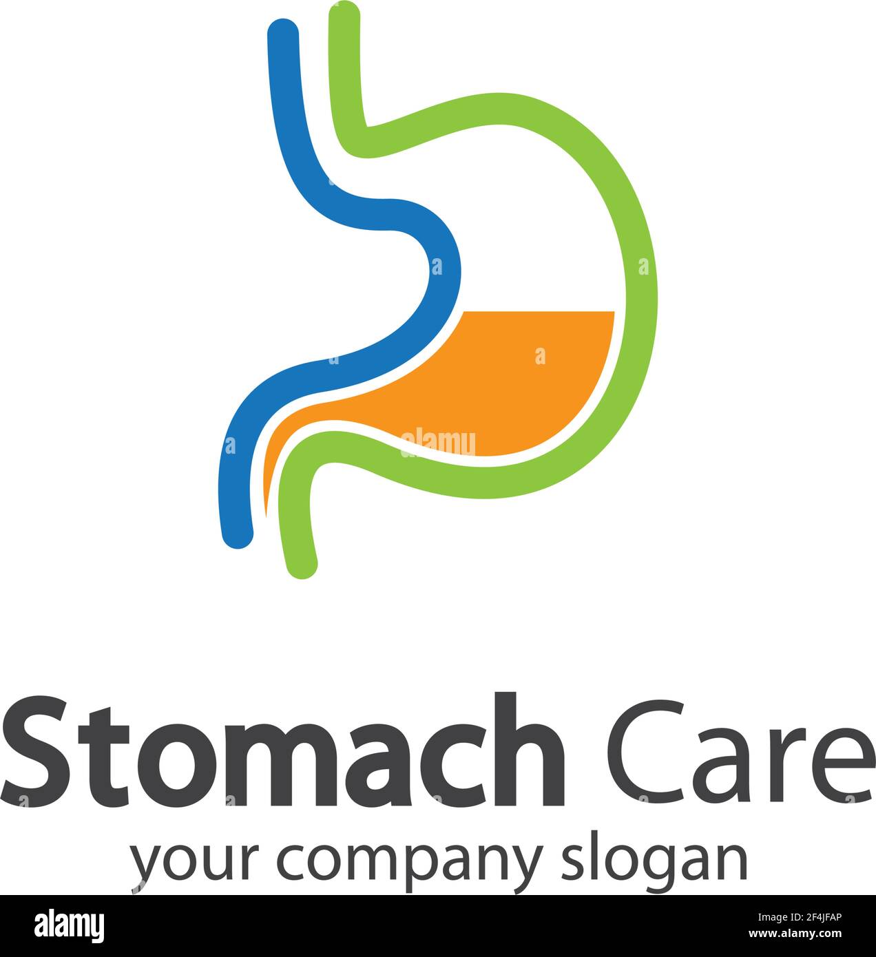 Stomach logo creative vector icon illustration Stock Vector Image & Art ...