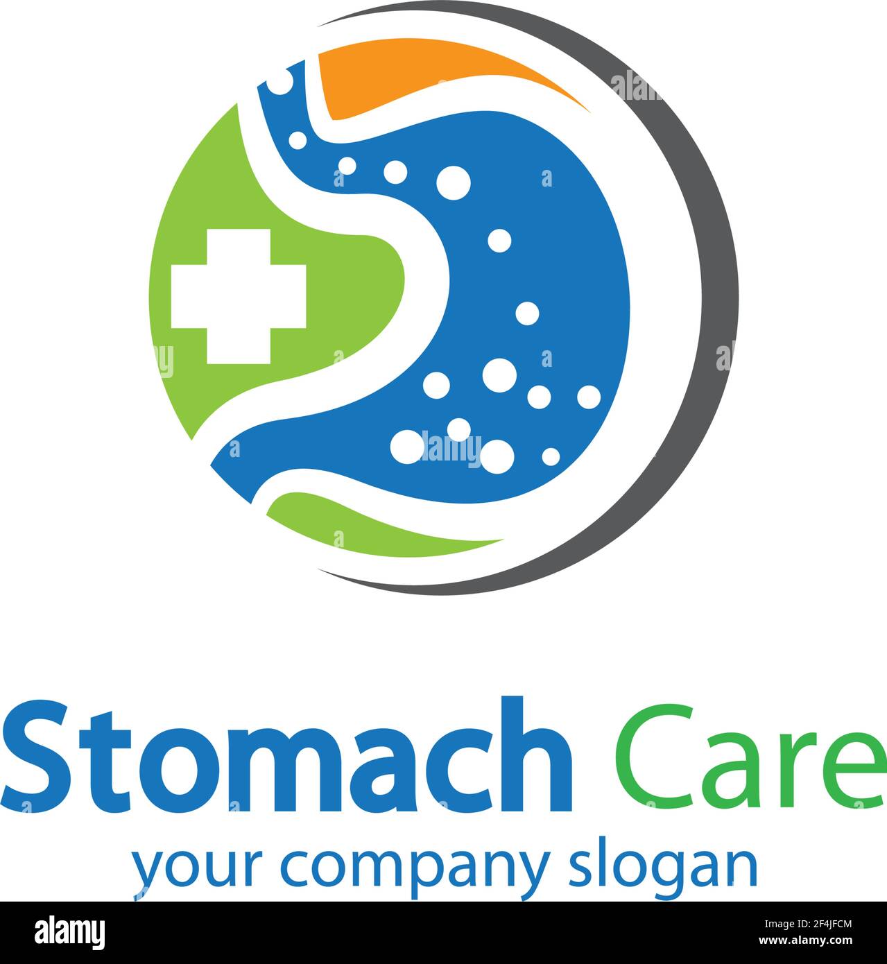 Stomach logo creative vector icon illustration Stock Vector Image & Art ...