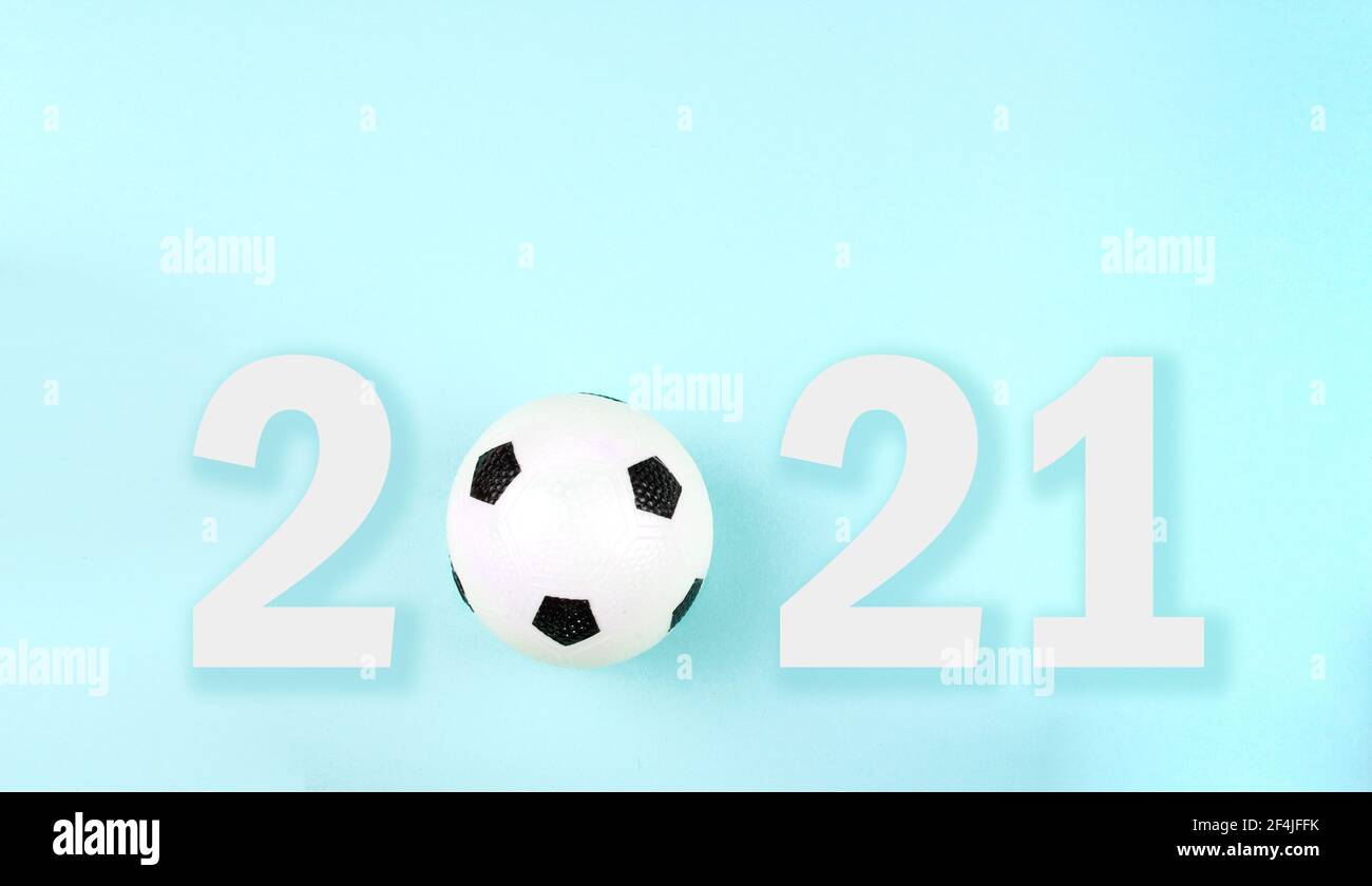 Football background blue hi-res stock photography and images - Alamy