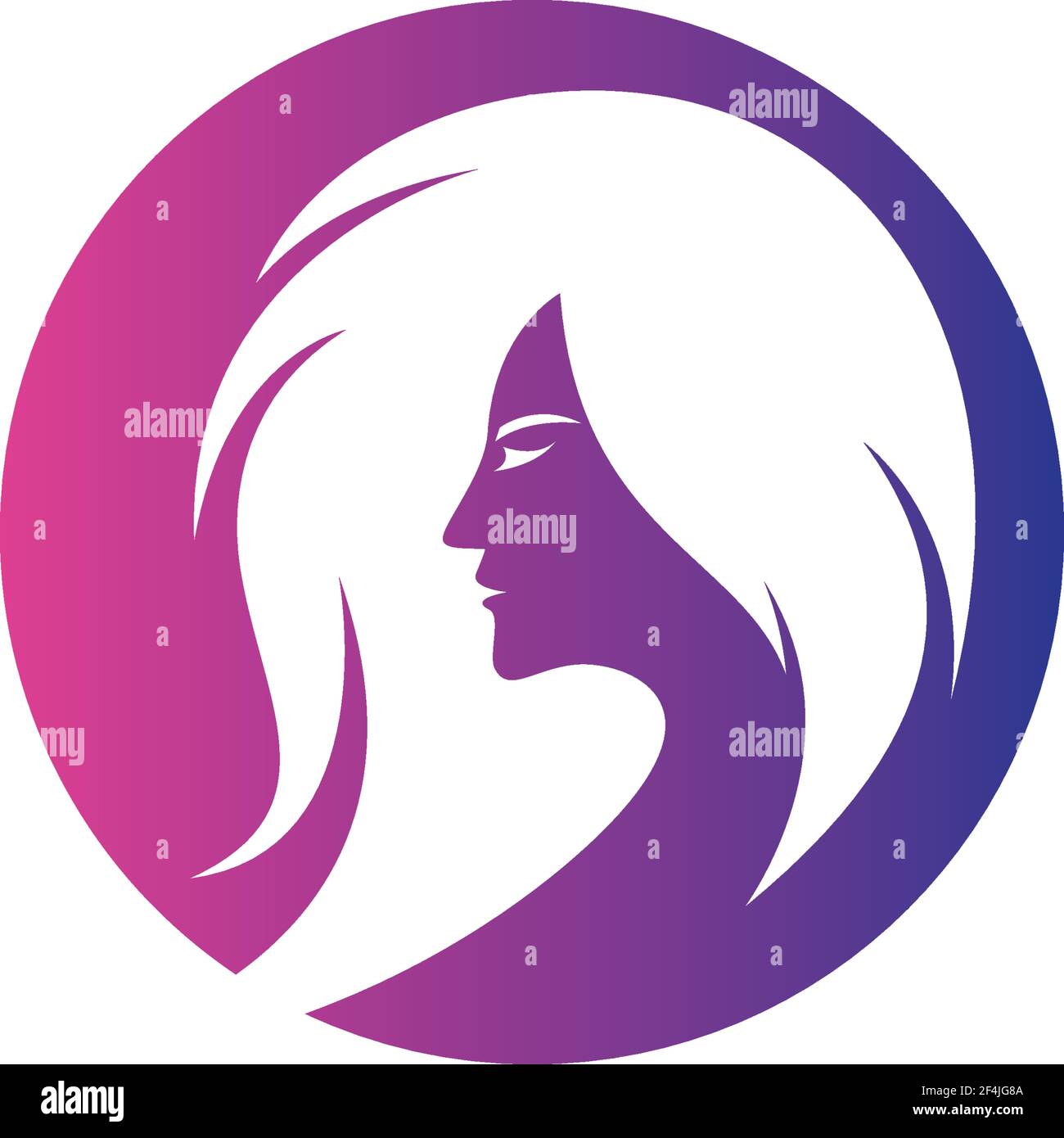 Hair salon logo vector icon illustration Stock Vector Image & Art - Alamy