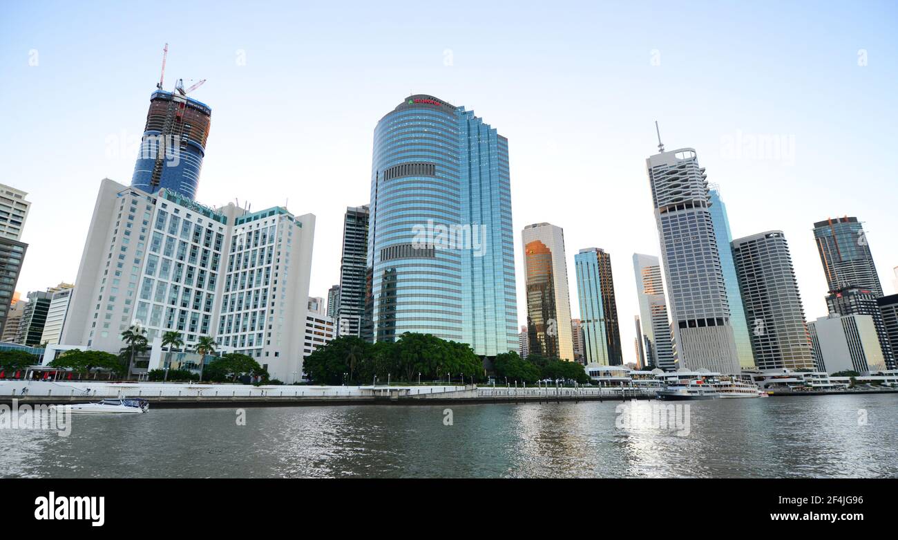 Skyline of Brisbane's Central Business District Stock Photo - Alamy