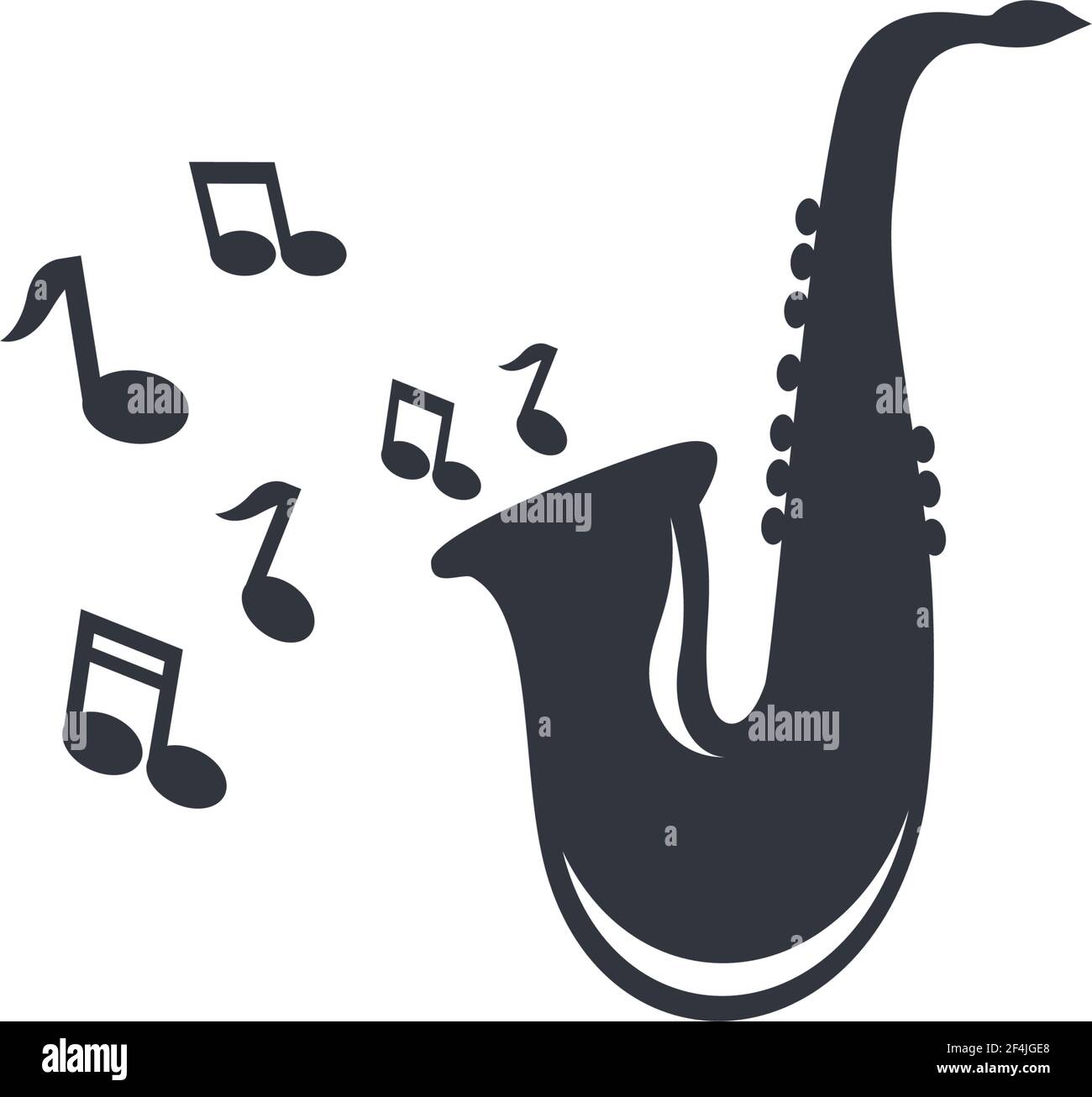 Music jazz logo icon vector illustration Stock Vector Image & Art - Alamy