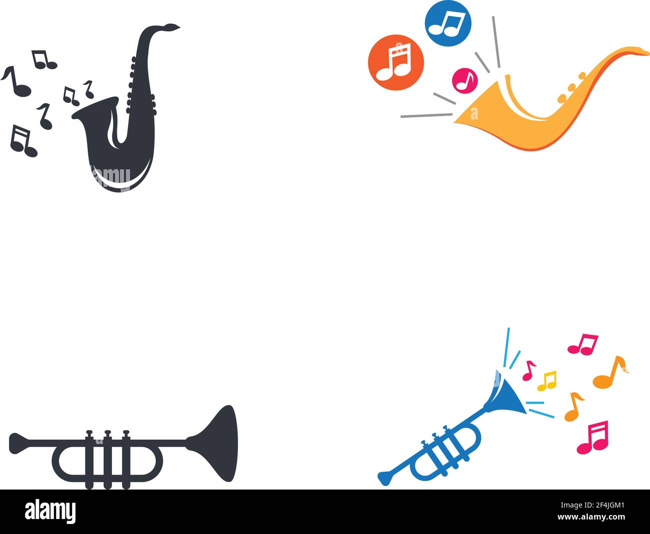 Music jazz logo icon vector illustration Stock Vector Image & Art - Alamy