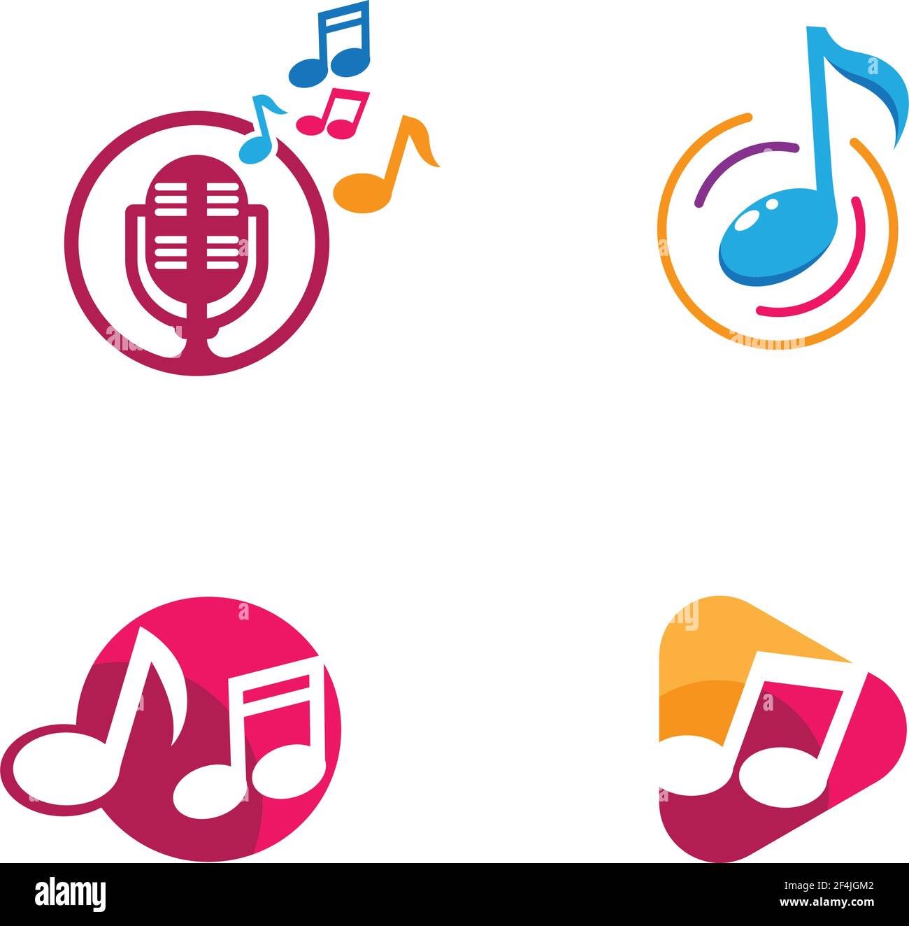 Music logo creative vector icon illustration Stock Vector Image & Art ...