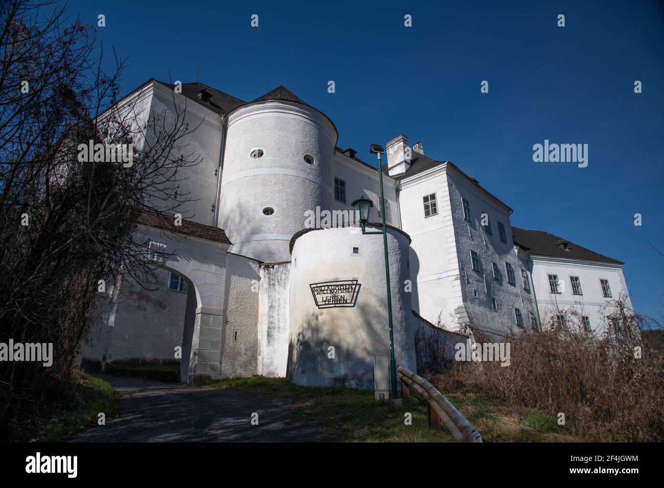 Europe Castle in Leiben in Leiben, Lower Austria. The approximately 800 ...