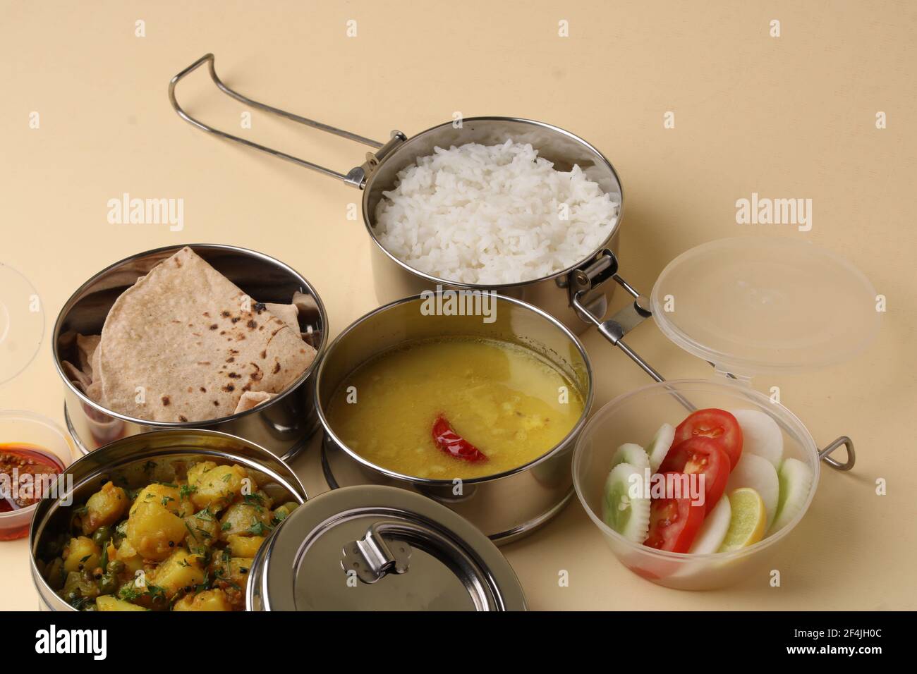 Dal Chawal Roti Sabji