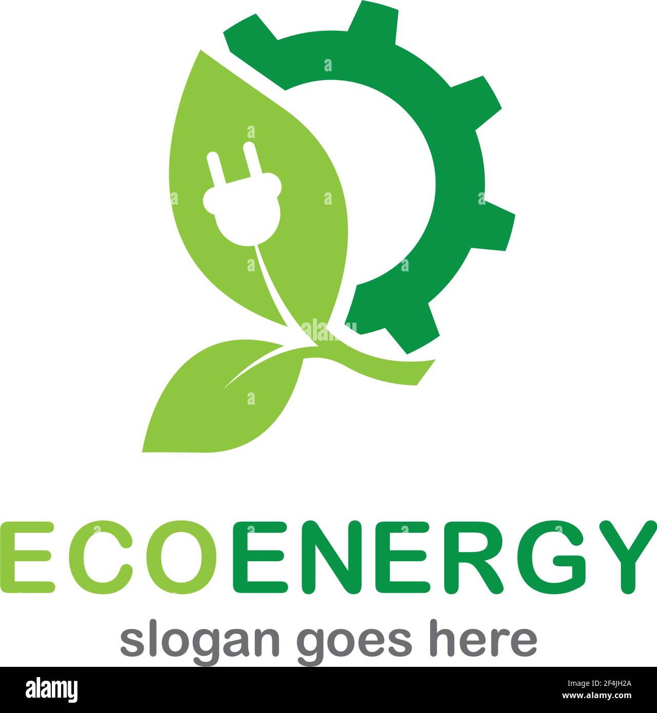 Eco energy icon logo creative vector illustration Stock Vector Image ...