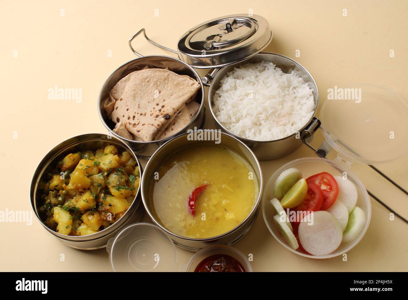 Dal Chawal Roti Sabji