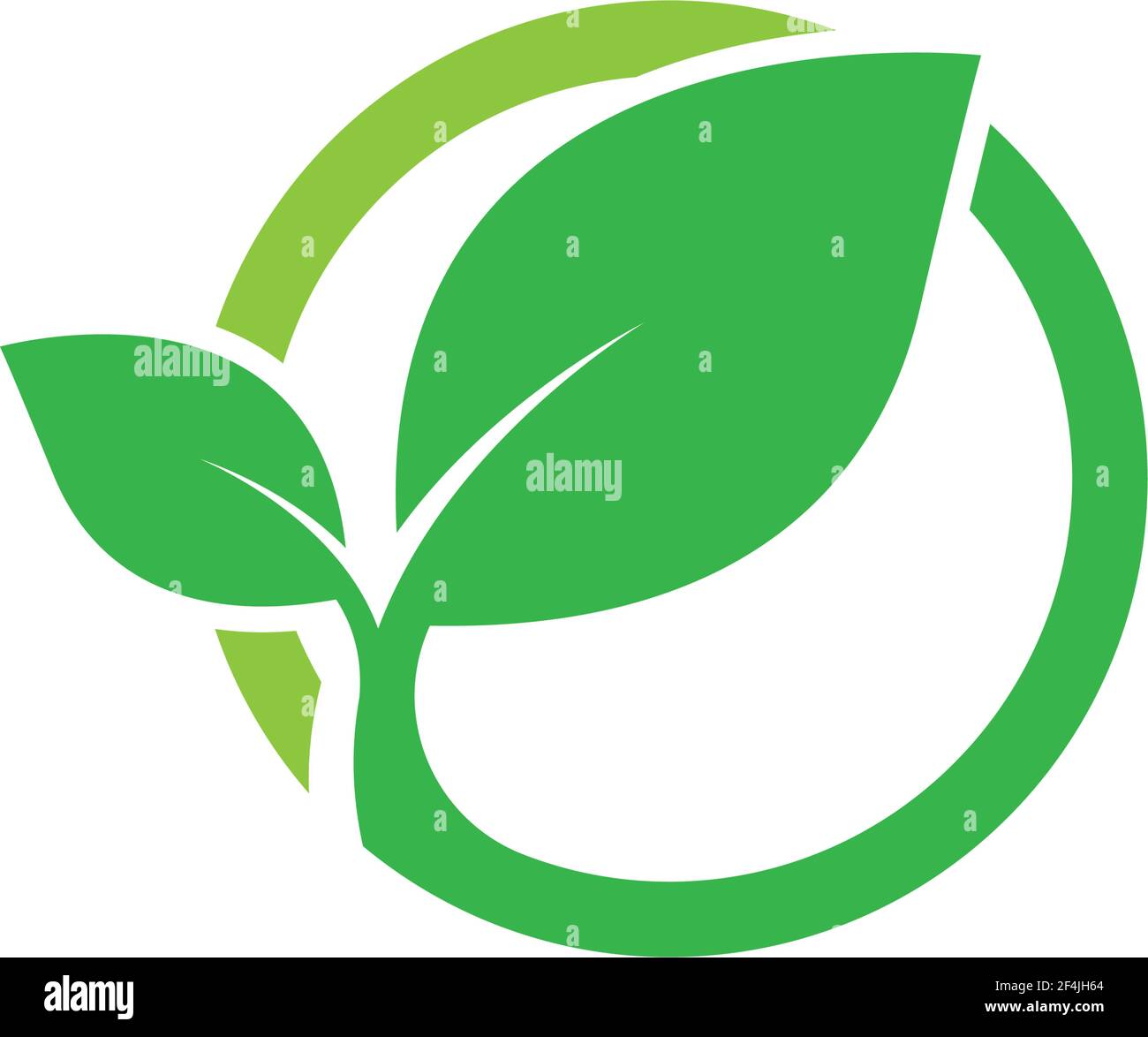 Leaf icon logo vector illustration Stock Vector Image & Art - Alamy