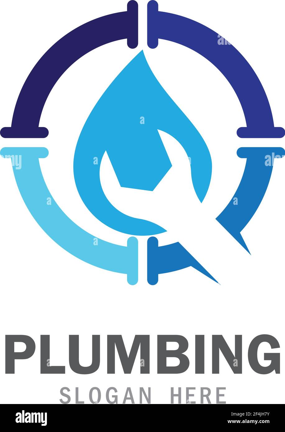 Plumbing service icon logo creative vector illustrattion Stock Vector ...