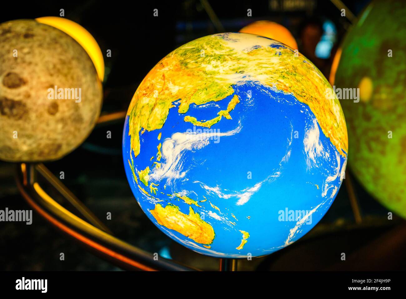 Closeup shot of the planet models of the solar system Stock Photo - Alamy