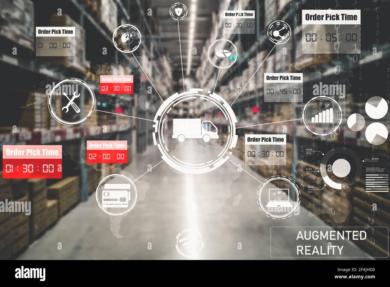 Smart warehouse management system using augmented reality technology to identify package picking ...